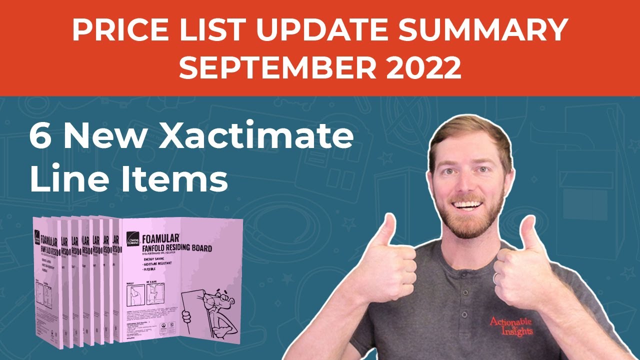 Price List Update Summary - September 2022 - Actionable Insights