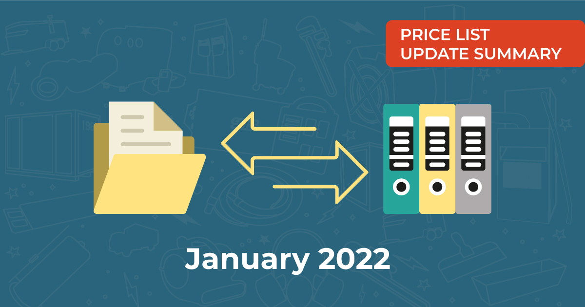 Price List Update Summary - January 2022 - Actionable Insights